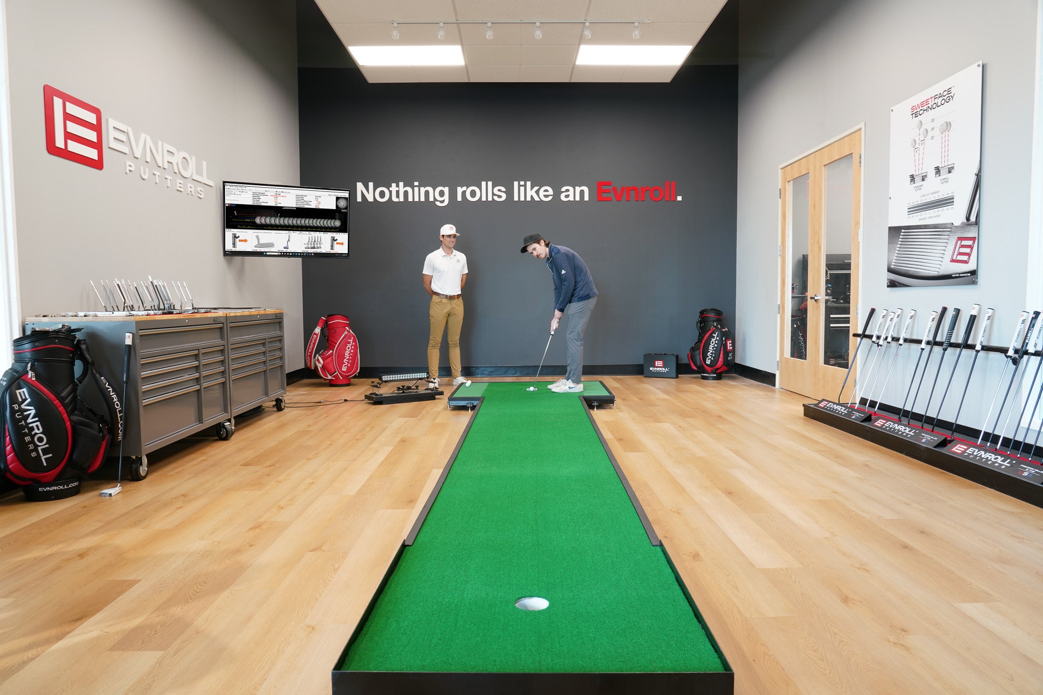 Evnroll ERX Putter Fitting with Quintic Ball Roll Analysis