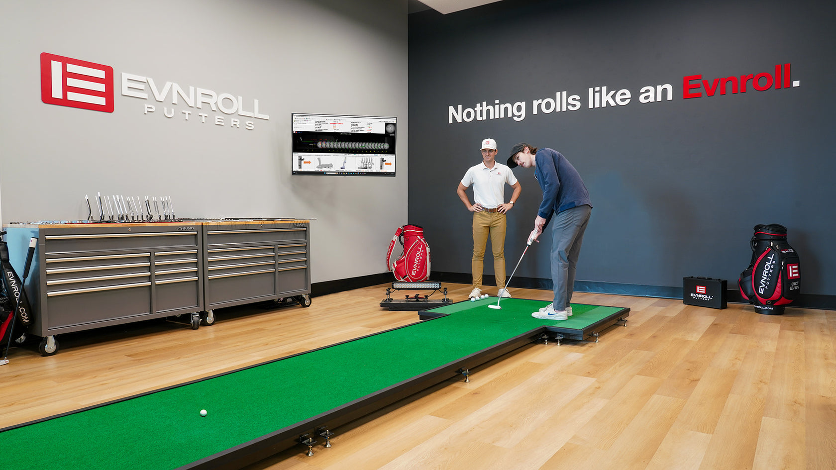 Evnroll ERX Putter Fitting with Quintic Ball Roll Analysis